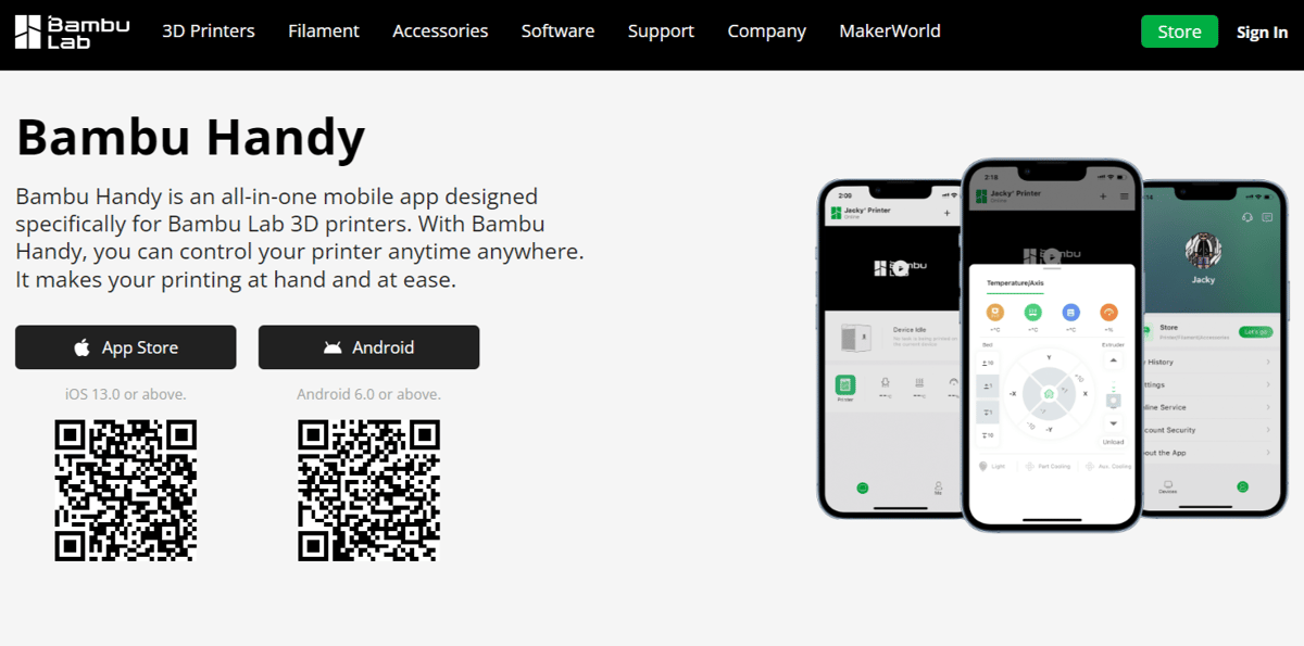 การใช้งาน App Bambu Handy ในมือถือ - Knowledge Base